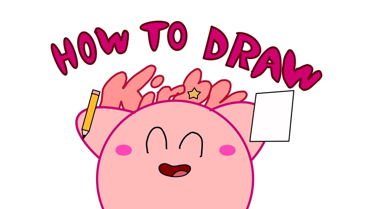 How to Draw Kirby (read desc) - YouTube