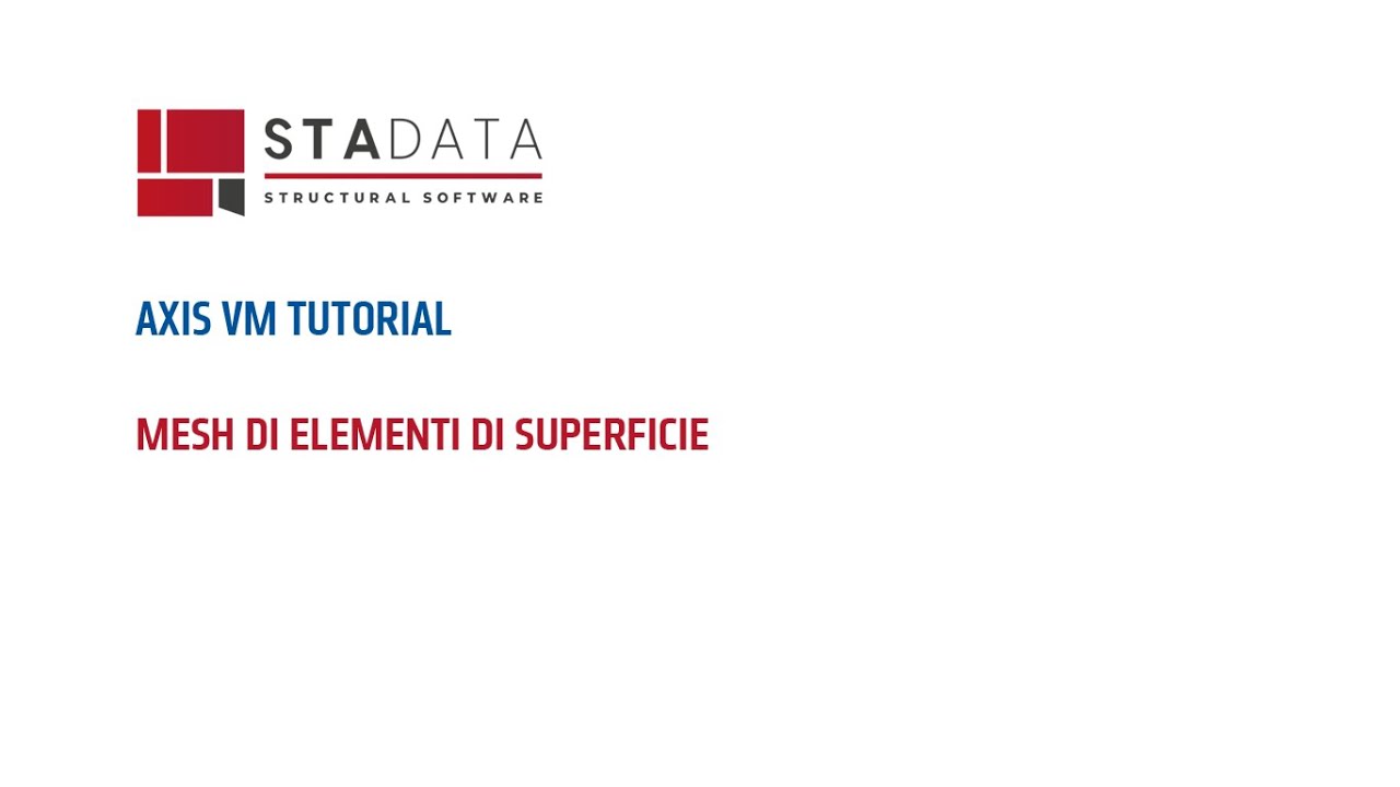 AxisVM Tutorial - Mesh di elementi di superficie - YouTube