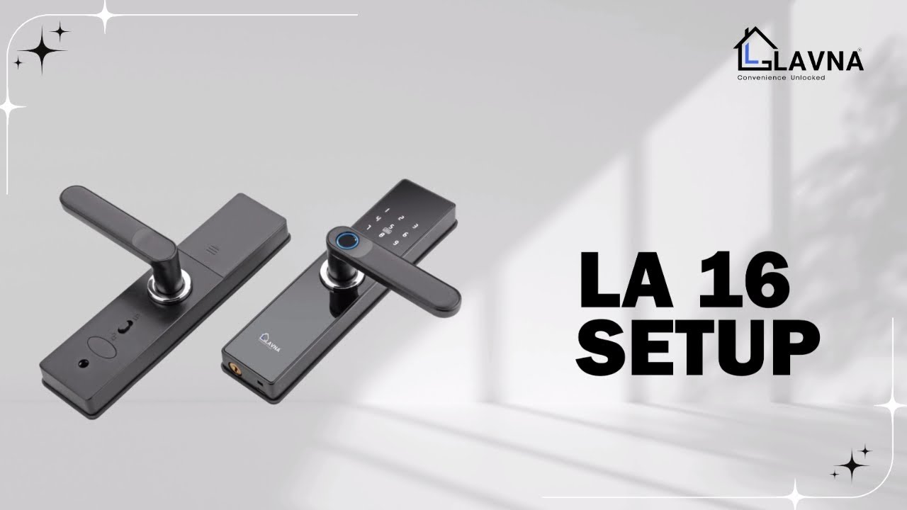 LAVNA | Smart Locks LA16 Setup video for Wi-fi + Bluetooth variant ...