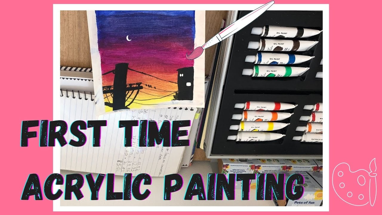 First Time - Acrylic Painting 180621 - YouTube