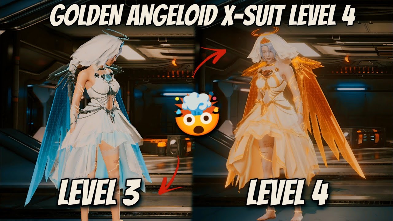 Level 4 X Suit | Golden Angeloid X Suit Level 4 PUBG NEW STATE - YouTube