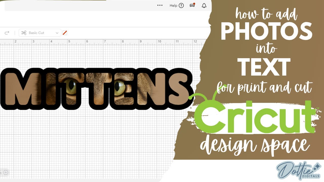 How to Add Photos into Text for Print Then Cut in Cricut Design Space ...