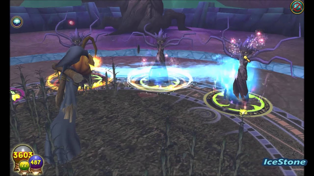 Wizard101- Solo- Moros Tree Rot Boss fight - YouTube