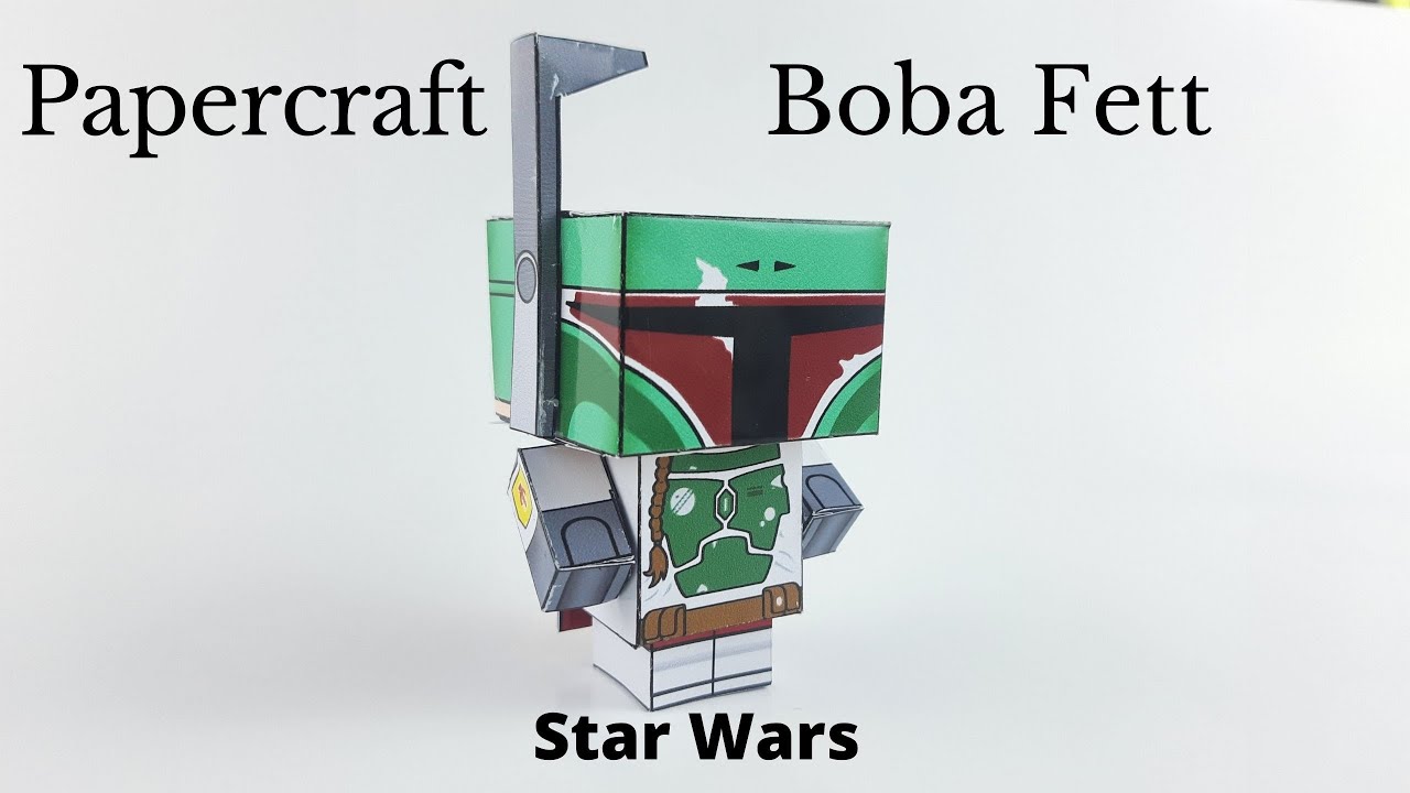 Origami Boba Fett (Star Wars) - DIY Easy Paper Crafts - YouTube