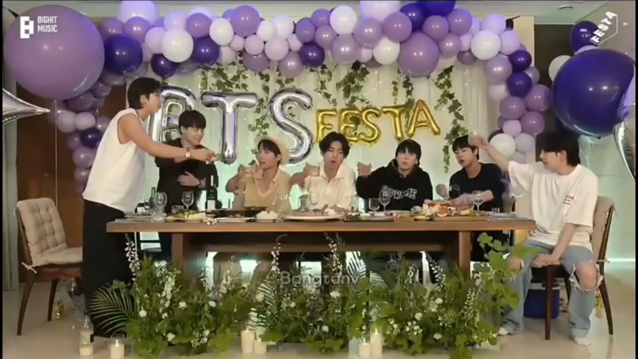 BTS FESTA Dinner party🍷🍽||BTS FESTA party 2022 #btsarmy #bts #army # ...