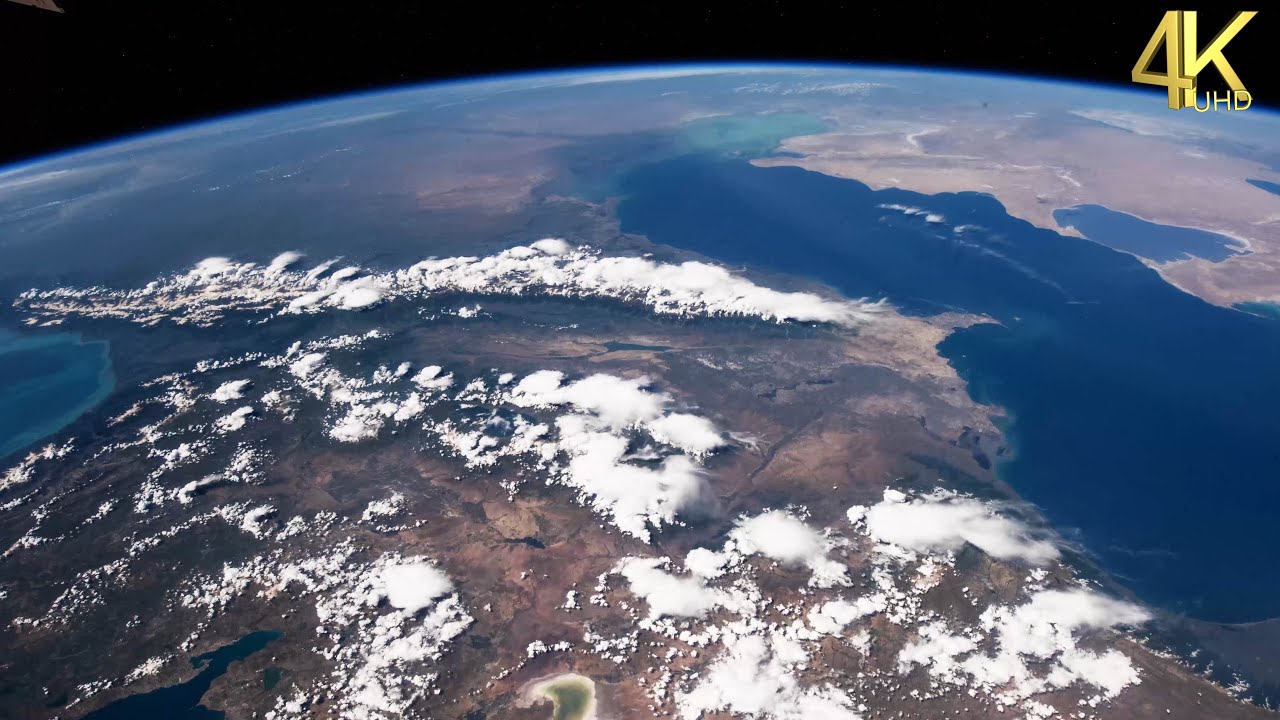 [4k UHD] Flying over the Orbit Earth| Relaxation| ISS067 93471-96103 ...