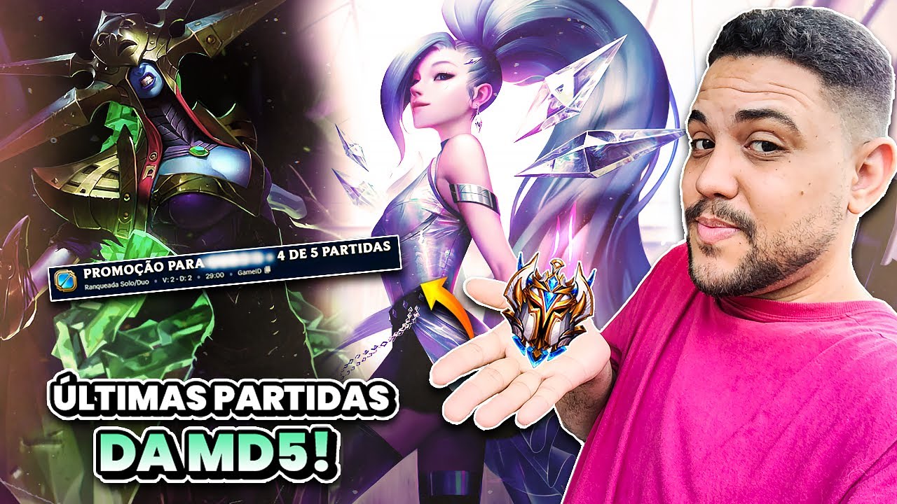 ÚLTIMAS PARTIDAS DA MD5 NA SOLOQ: TERMINEI CHALLENGER? | LEAGUE OF ...