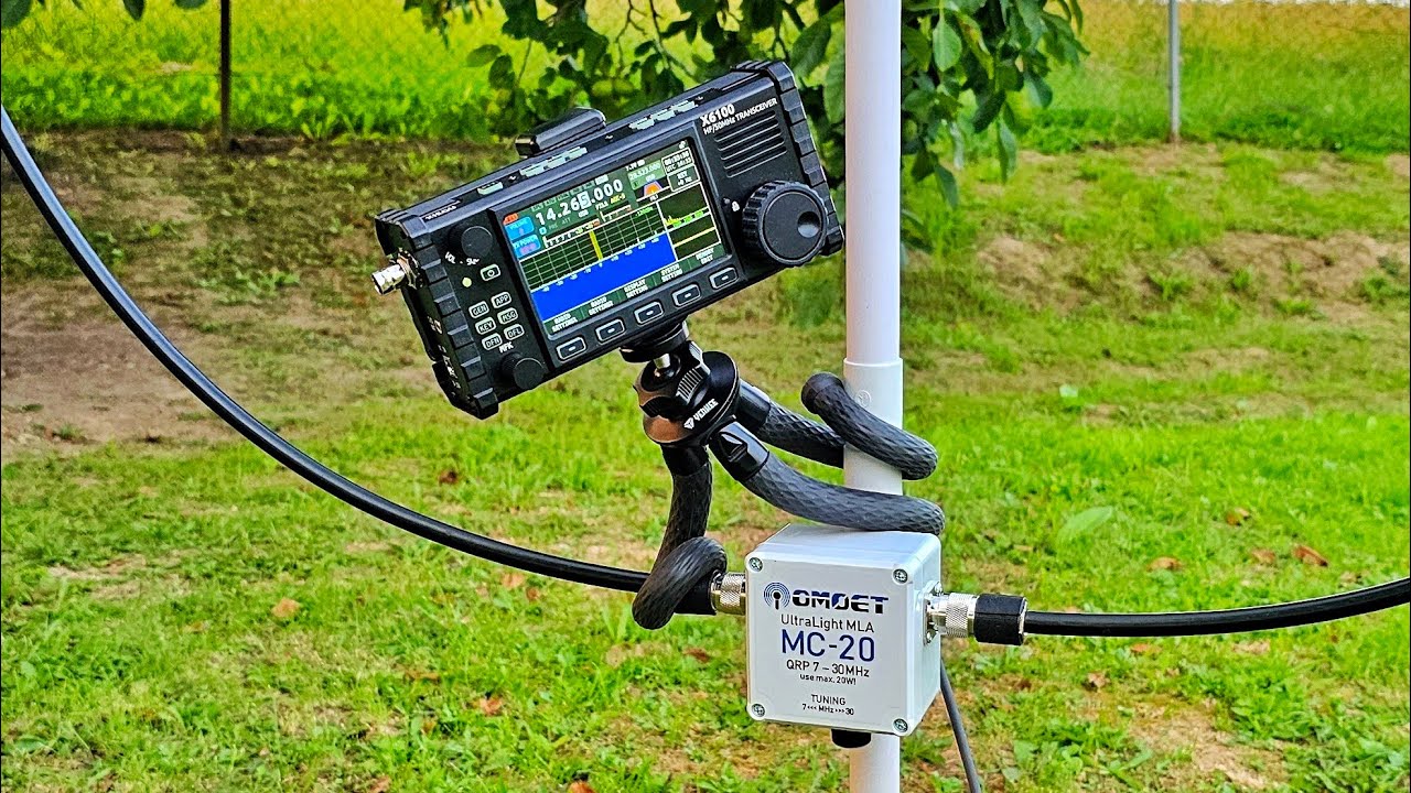 MC-20 MagLoop + Xiegu X6100 (QRP from my garden, Full HD 1080p ...