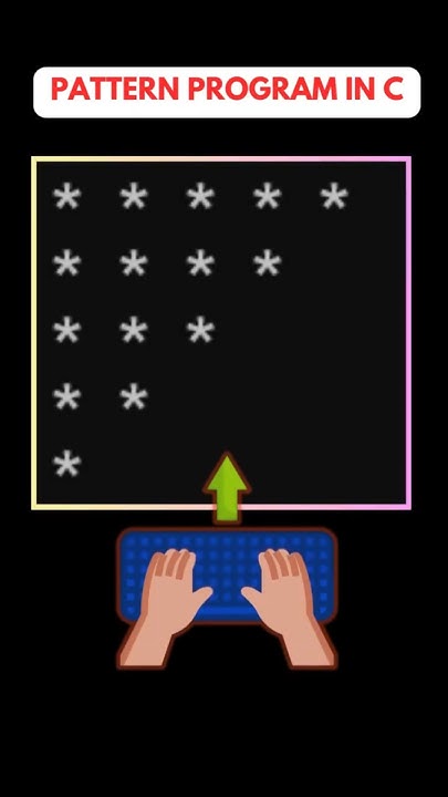 ☝️☝️☝️Pattern Program in c language #cprogramming - YouTube