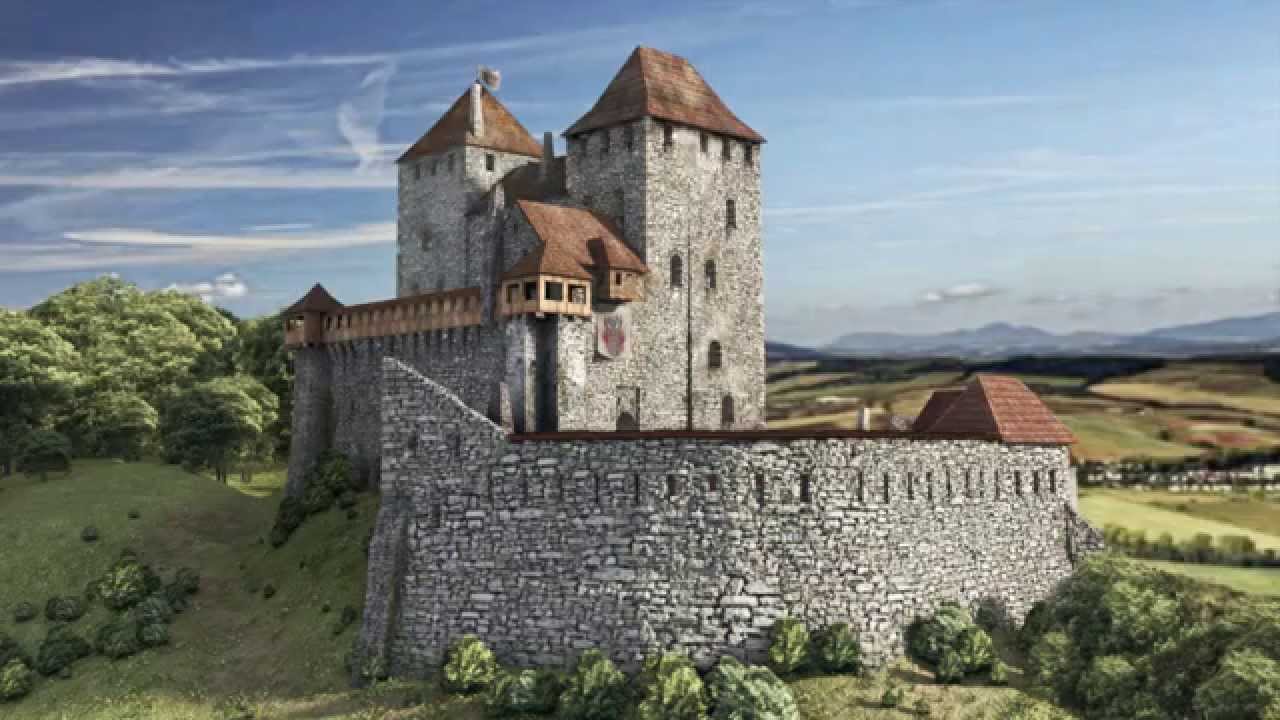 Hrad Kapušany - Rekonštrukcia (3D Blender) - YouTube