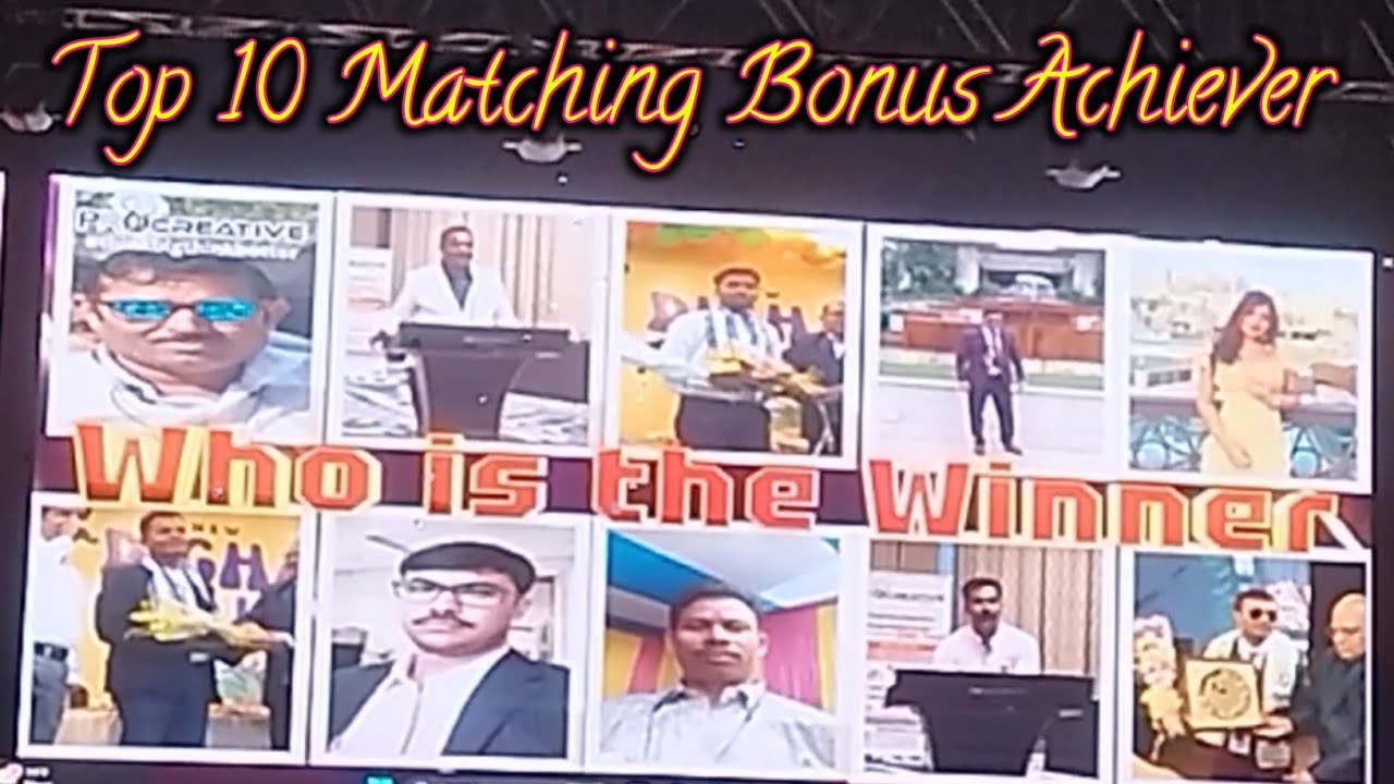 Top 10 Matching Bonus Achiever in Pro Creative 2024 - YouTube