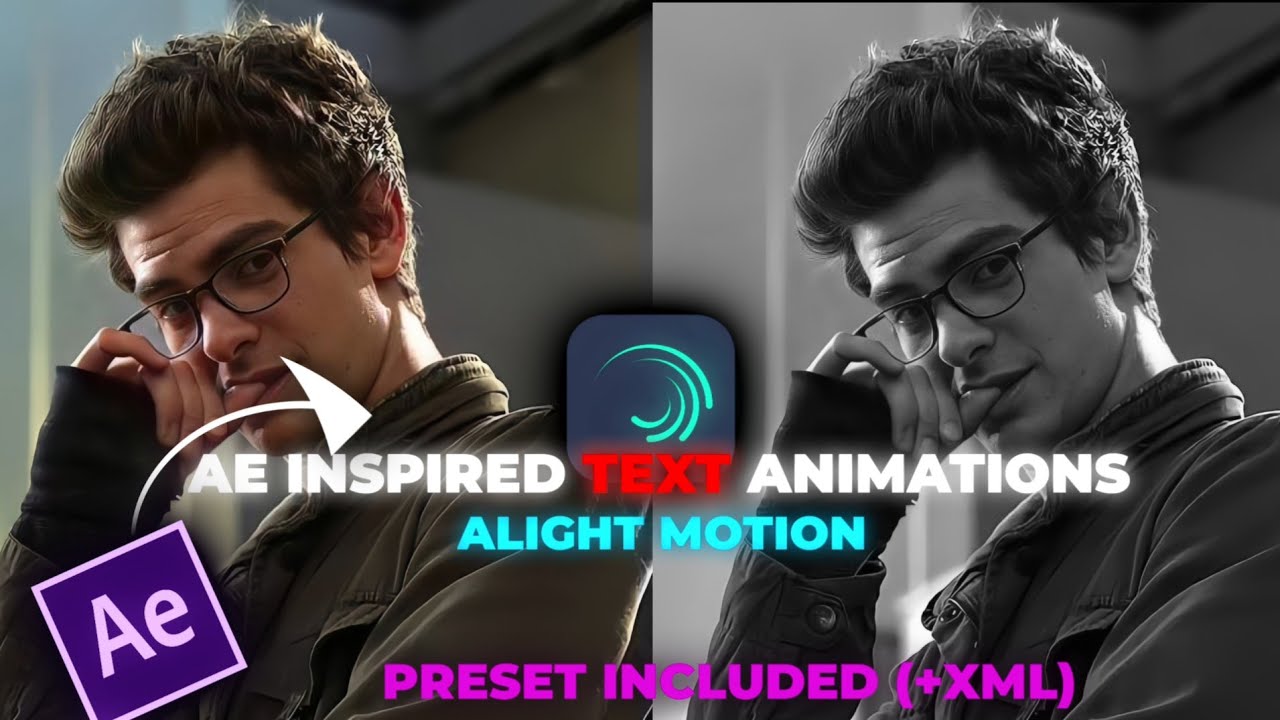 TOP 10 AE LIKE TEXT TRANSITION ON ALIGHT MOTION/- (+XML preset) - YouTube