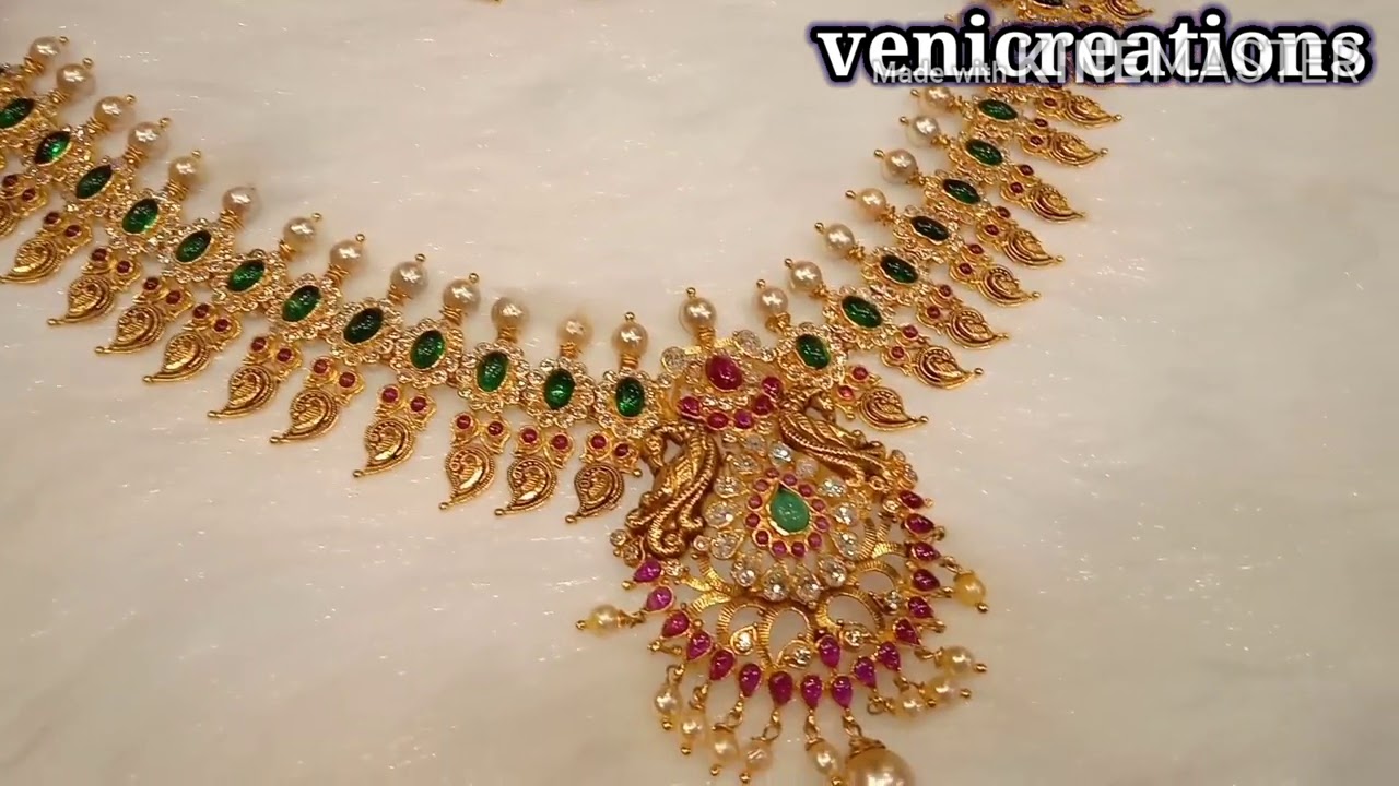 22ct gold stone necklace and ruby emrald stone sets collection with weight &adress ...