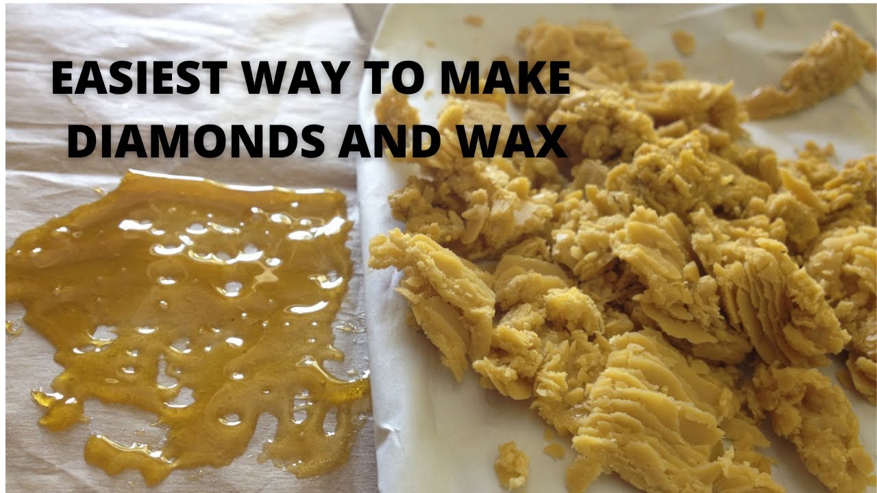 EASIEST WAY TO MAKE CANNABIS DIAMONDS AND WAX - YouTube