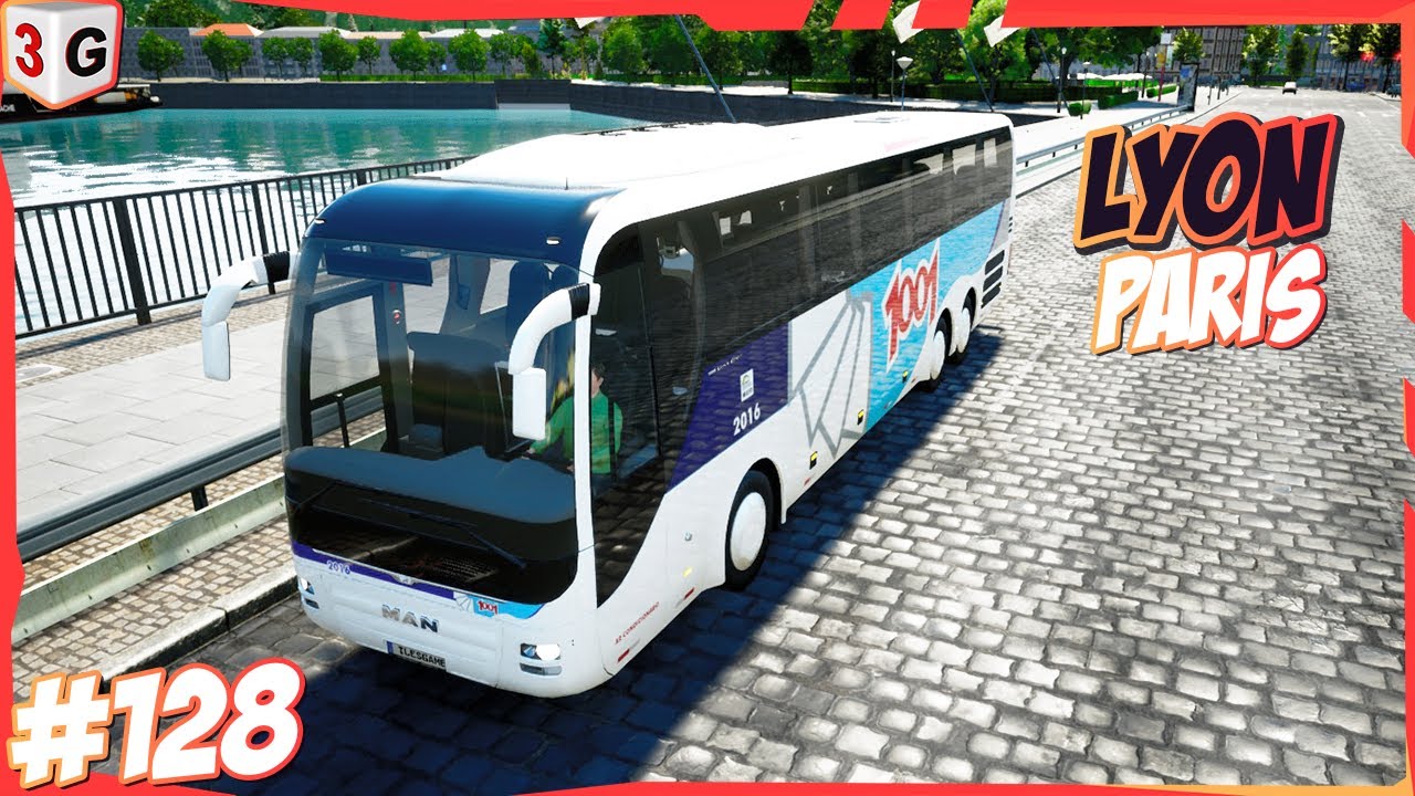 VIAGEM PARA LYON PARIS - FERNBUS COACH SIMULATOR #128 - YouTube