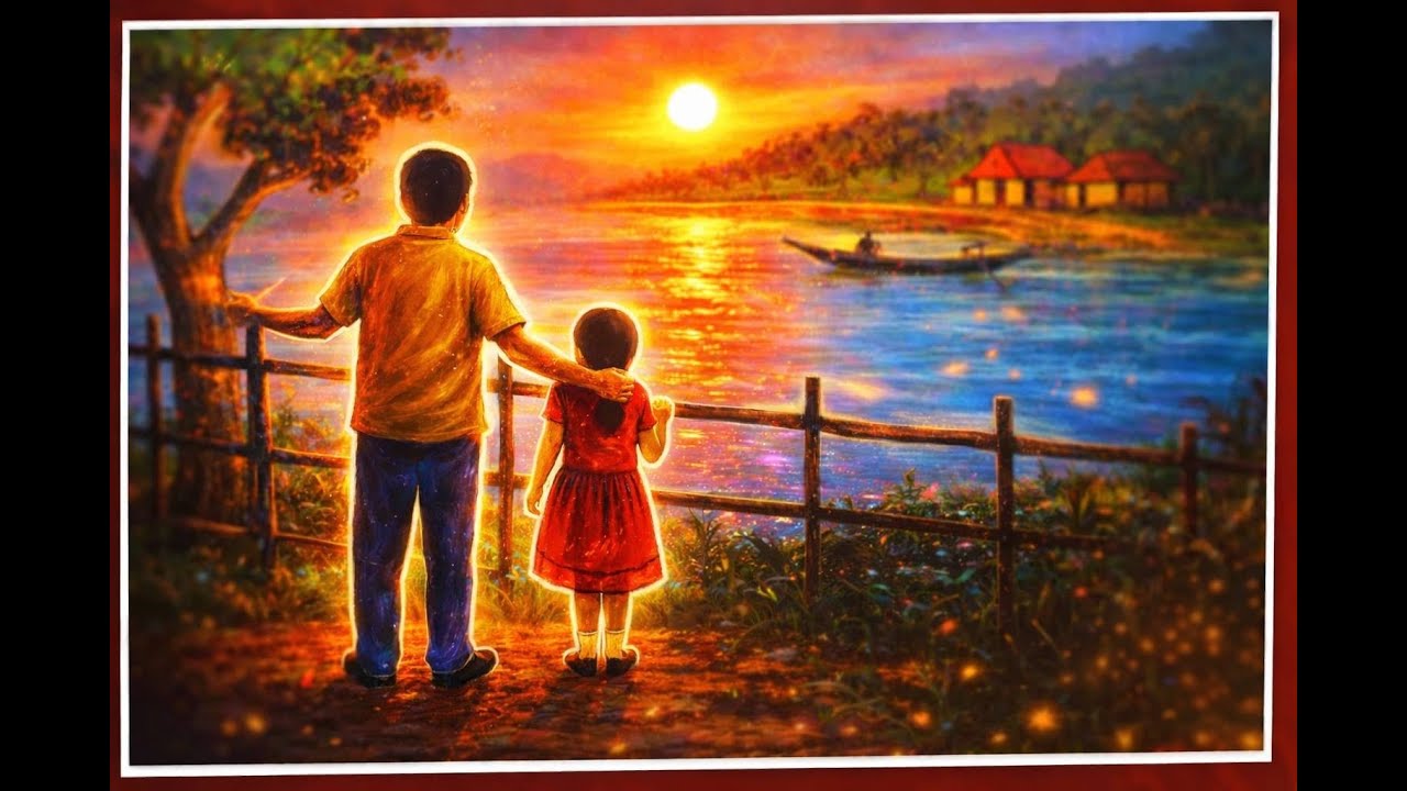 Drawing with Dad: A Sunset Tutorial - YouTube