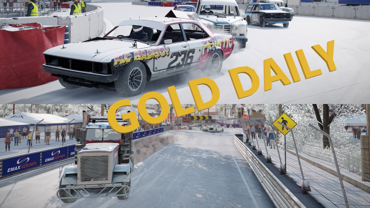 Wreckfest *NEW TOURNAMENT* !!GOLD DAILY Sweeper + Big rig!! - YouTube