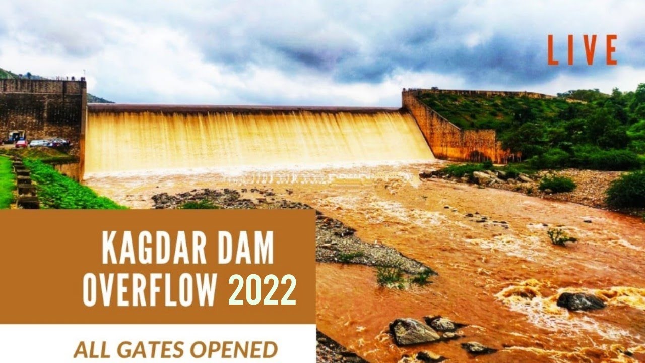 Kagdar Dam Overflow 2023 | Kherwara | Udaipur Rajasthan - YouTube