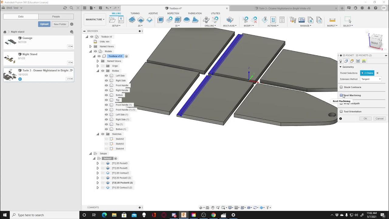 Fusion 360 Making a Tool Box - YouTube