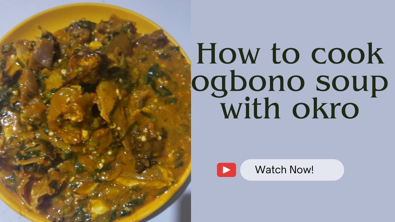 How to Cook Ogbono Soup with Okro #foodvideo #food# foodporn #homemade ...