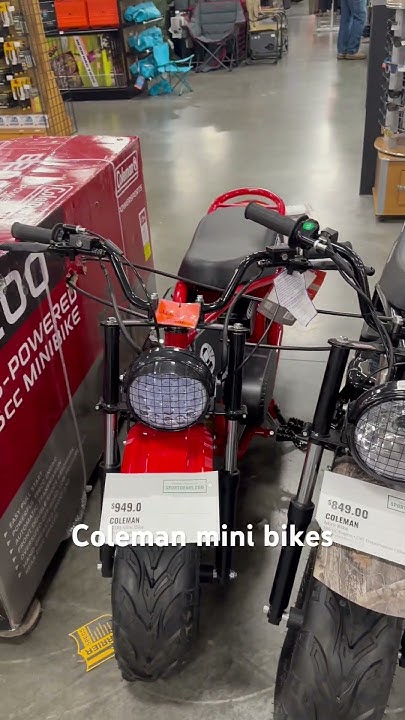 Coleman mini bikes - YouTube