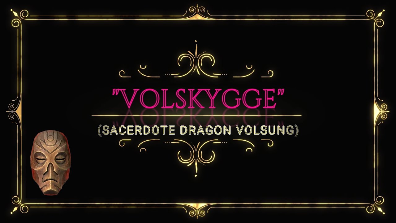 The Elder Scrolls V - "Skyrim" - "Volskygge" - (Sacerdote Dragon ...