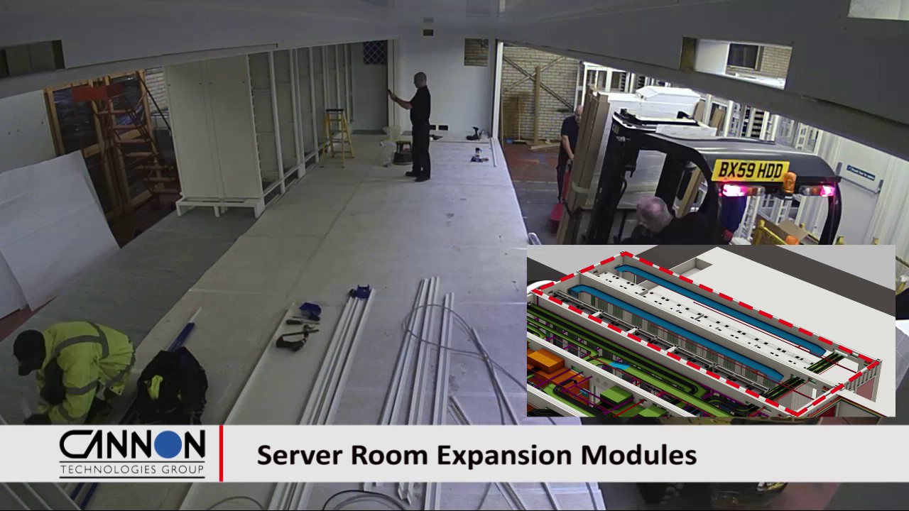 Time Lapse Walkthrough Modular Data Center - YouTube
