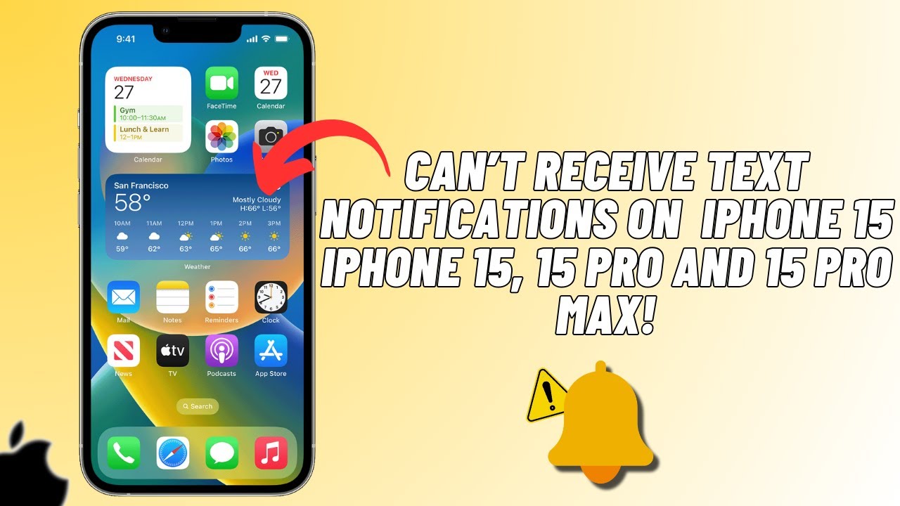 How to Fix Can’t Receive Text Notifications On iPhone 15 Models ...