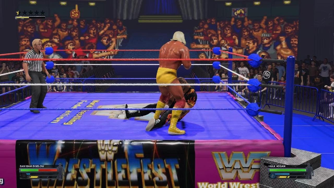 WWE 2K24 Hulk Hogan VS Bam Bam Bigelow WWF Championship - YouTube