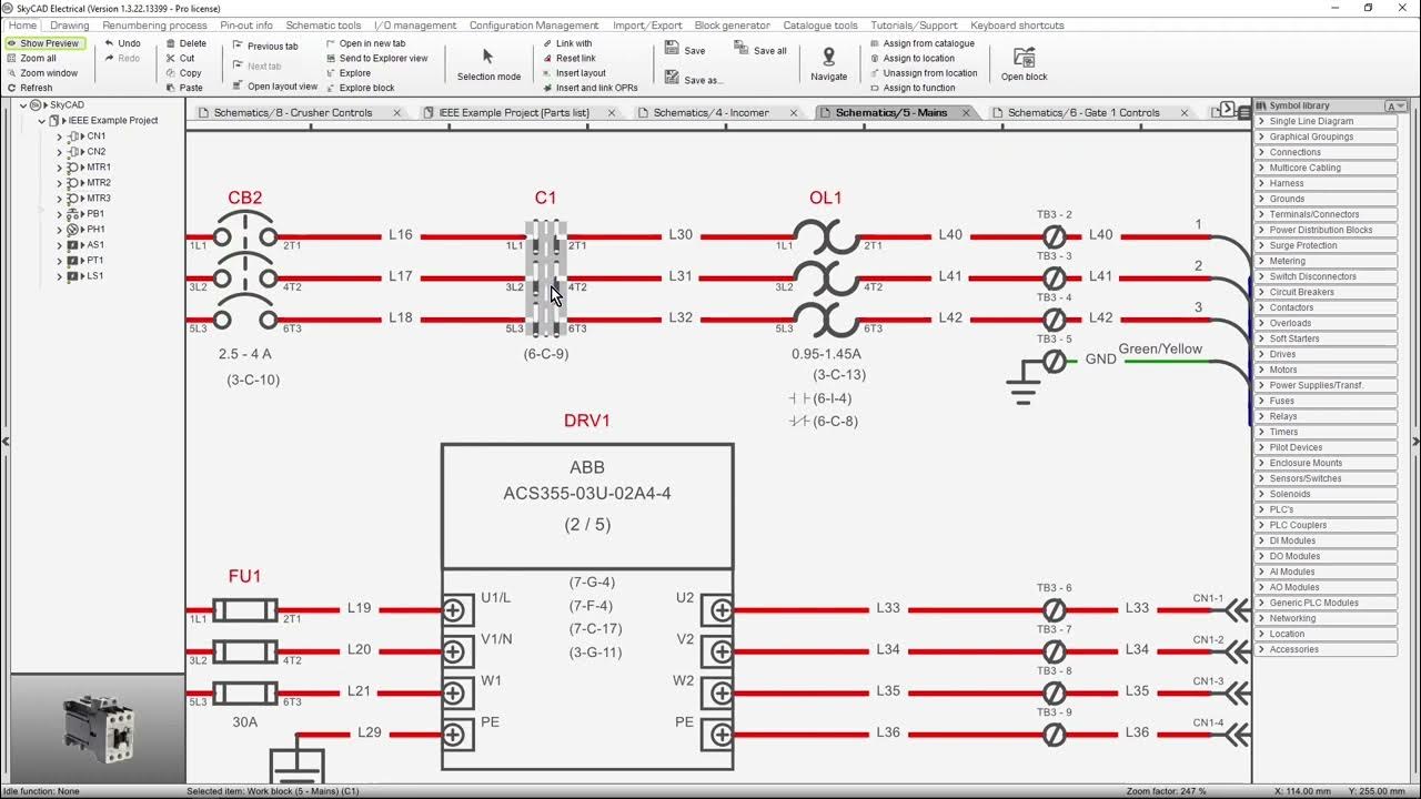 SkyCAD Electrical - Navigation Tools - YouTube