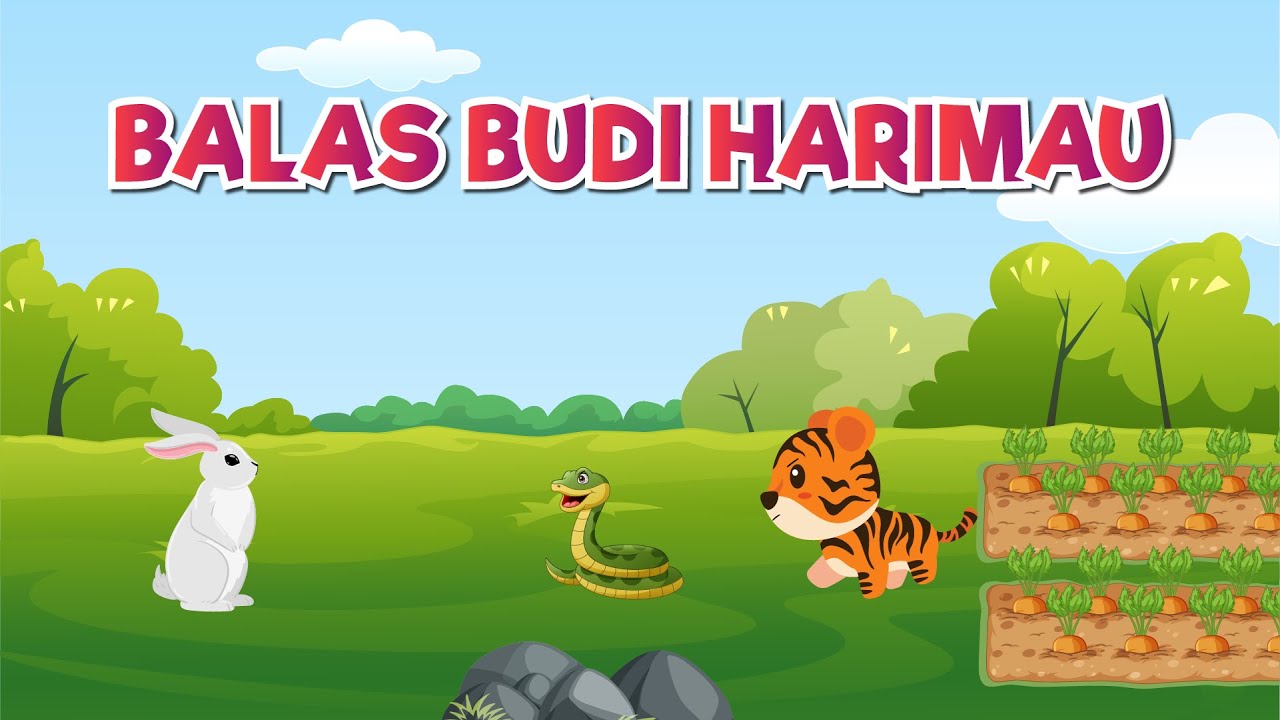 Cerita Dongeng Hewan Bahasa Indonesia - Balas Budi Harimau - YouTube