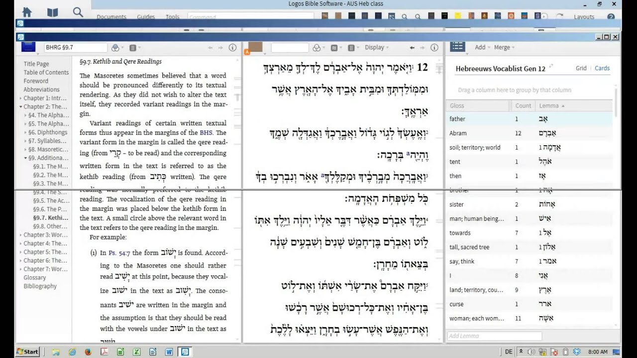 How To: Creating Vocabulary Lists in Logos 5 - YouTube