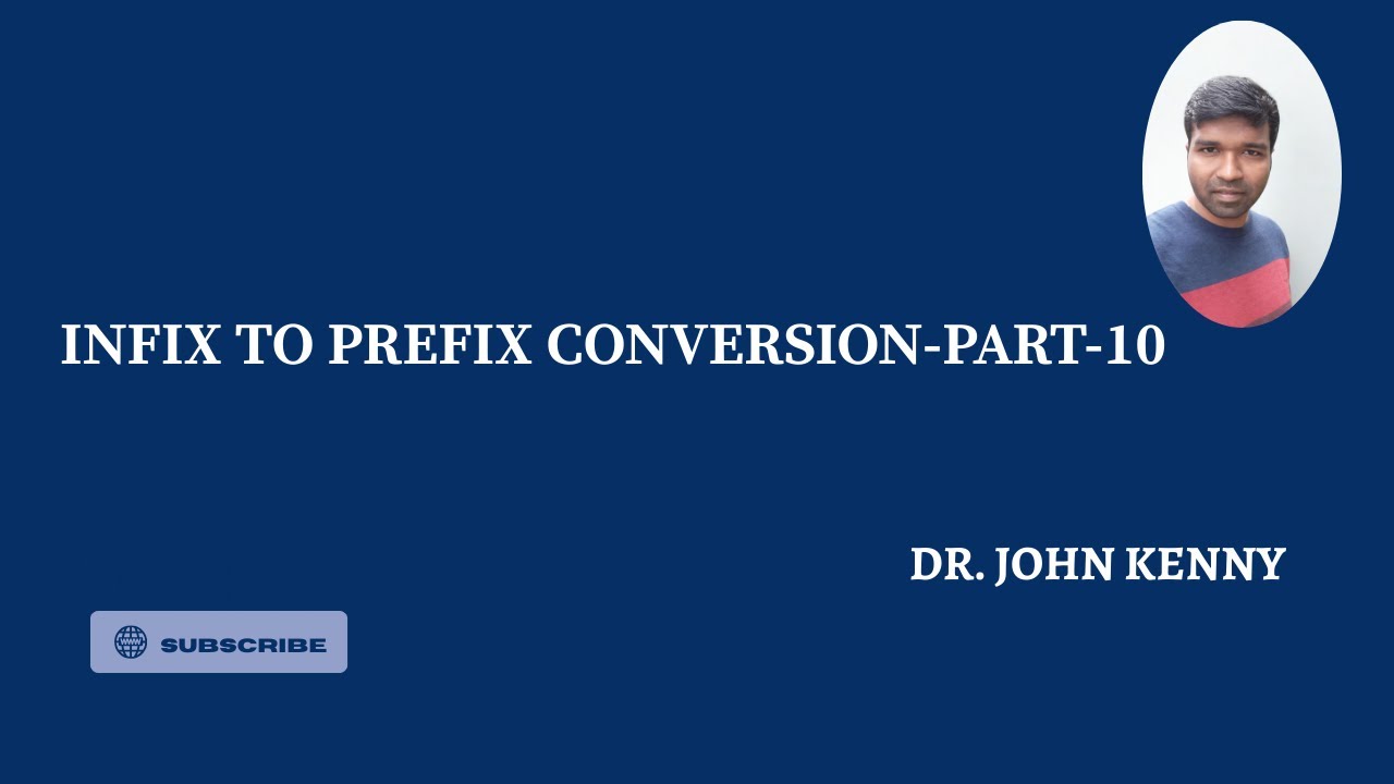 Infix to Prefix | Rule-10 | Examples | Stacks | Data Structures and ...