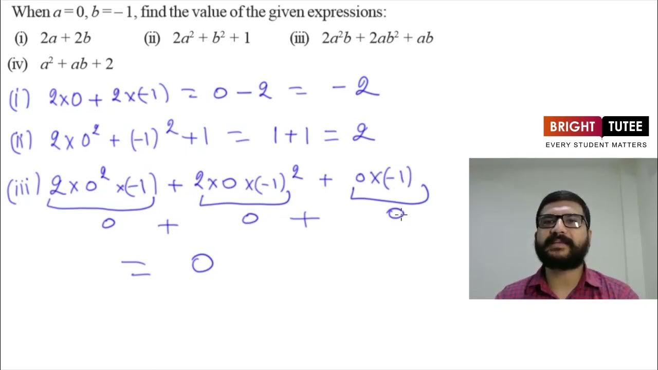 03 2 Finding the Value of an Expression Part 2 - YouTube