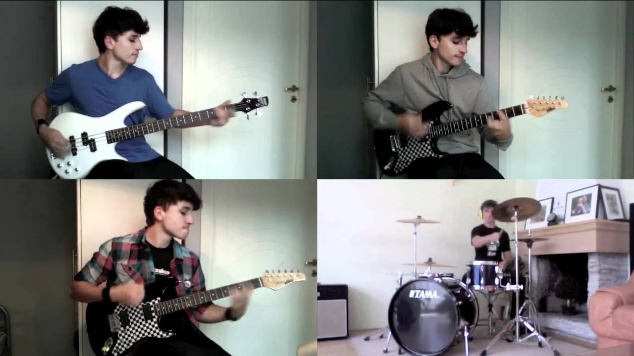 Dammit - Blink 182 full split screen band cover - YouTube
