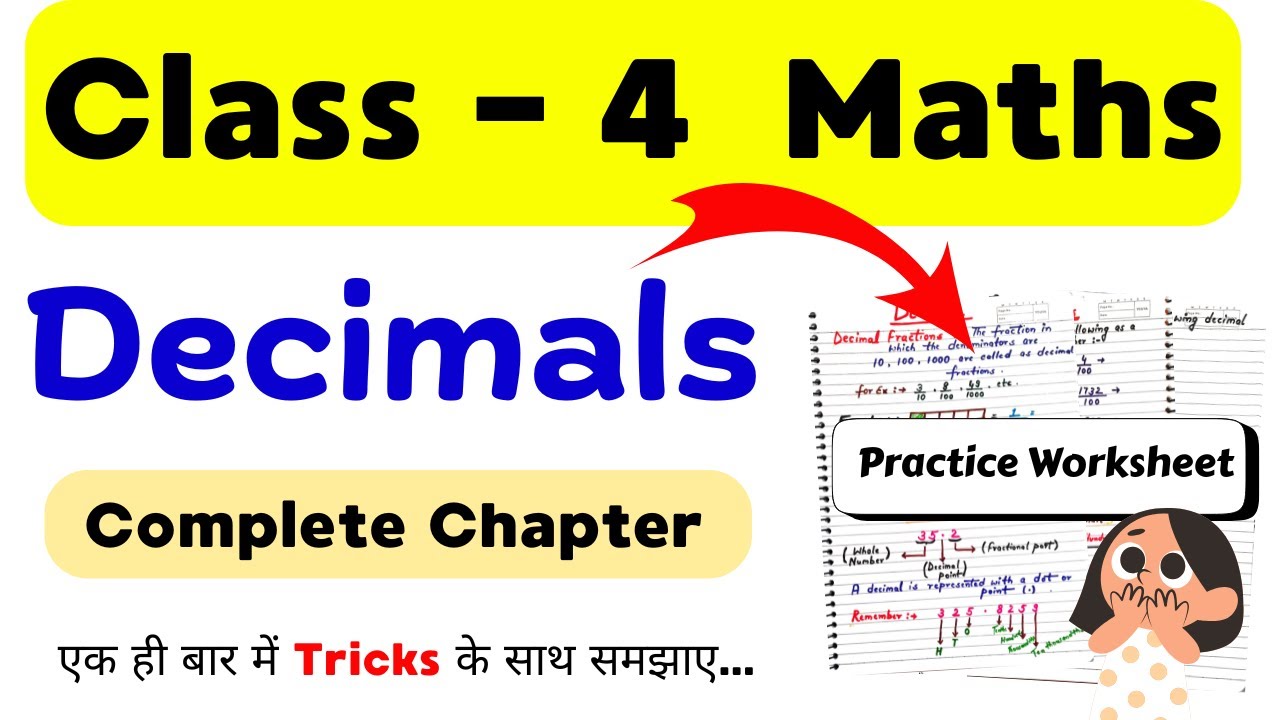 Decimals for Class 4 | Class 4 Maths Chapter Decimals | Class 4 Maths ...