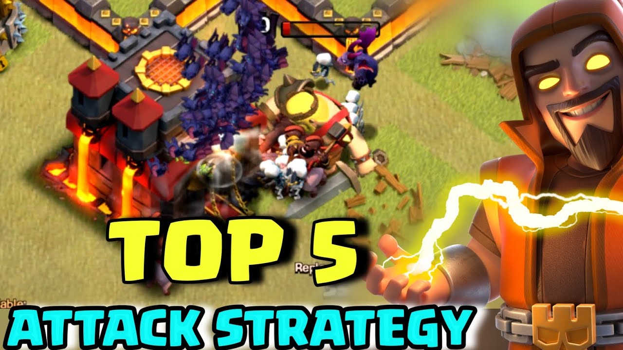 Top 5 Th10 💥Most Powerful Attack Strategies💥 | Th10 War Attack Strategy ...