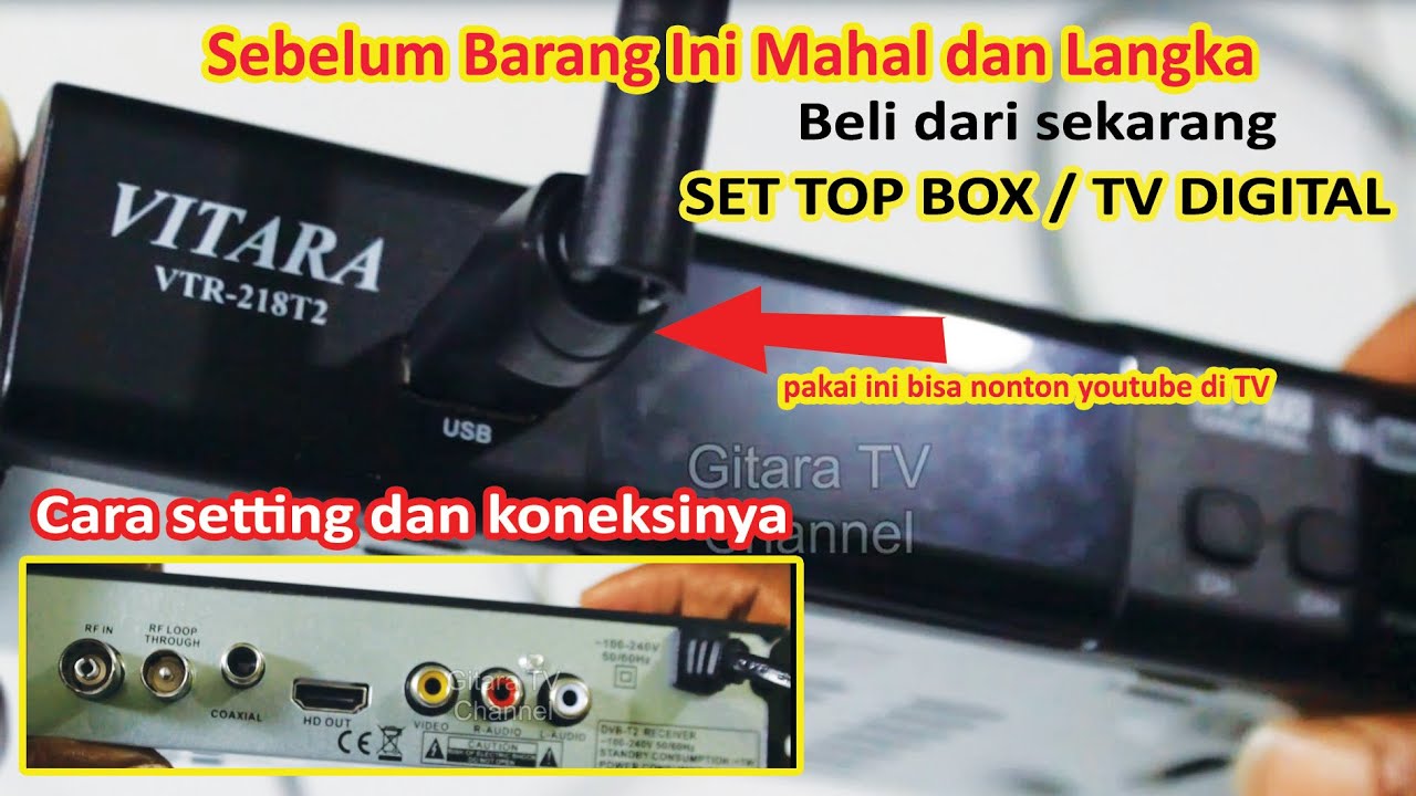 CARA SETTING SET TOP BOX TV DIGITAL VITARA/MATRIK - YouTube