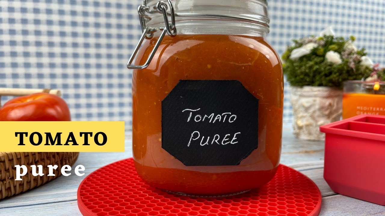 How to make Tomato Puree | Homemade Tomato Puree recipe - YouTube