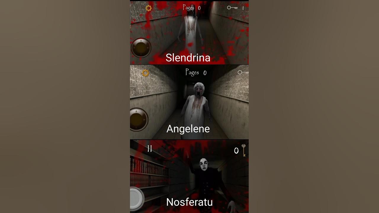 Slendrina Vs Angelene Vs Nosferatu #dvloper #shorts - YouTube