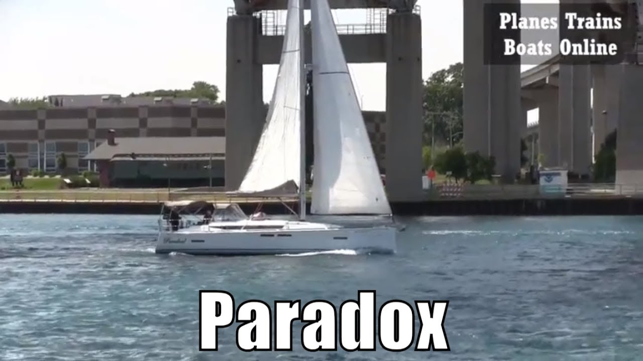 Paradox Sailboat Under The Blue Water Bridge June 26 2018 - YouTube