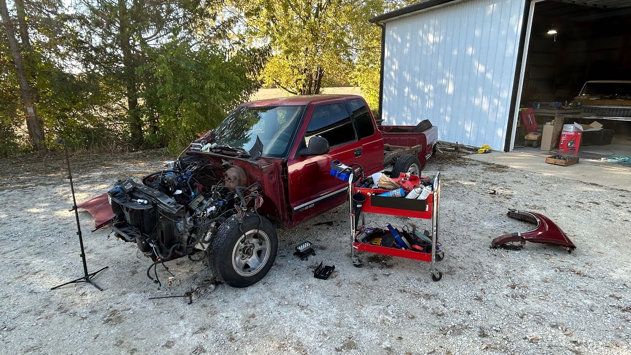 Let’s Destroy This Chevy S10: Frame Swapping A 1958 GMC 100 - YouTube