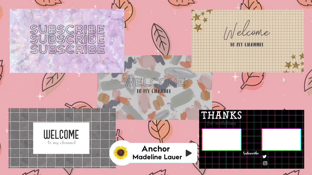 Batch 10 Aesthetic Intro with matching Outro Templates - YouTube