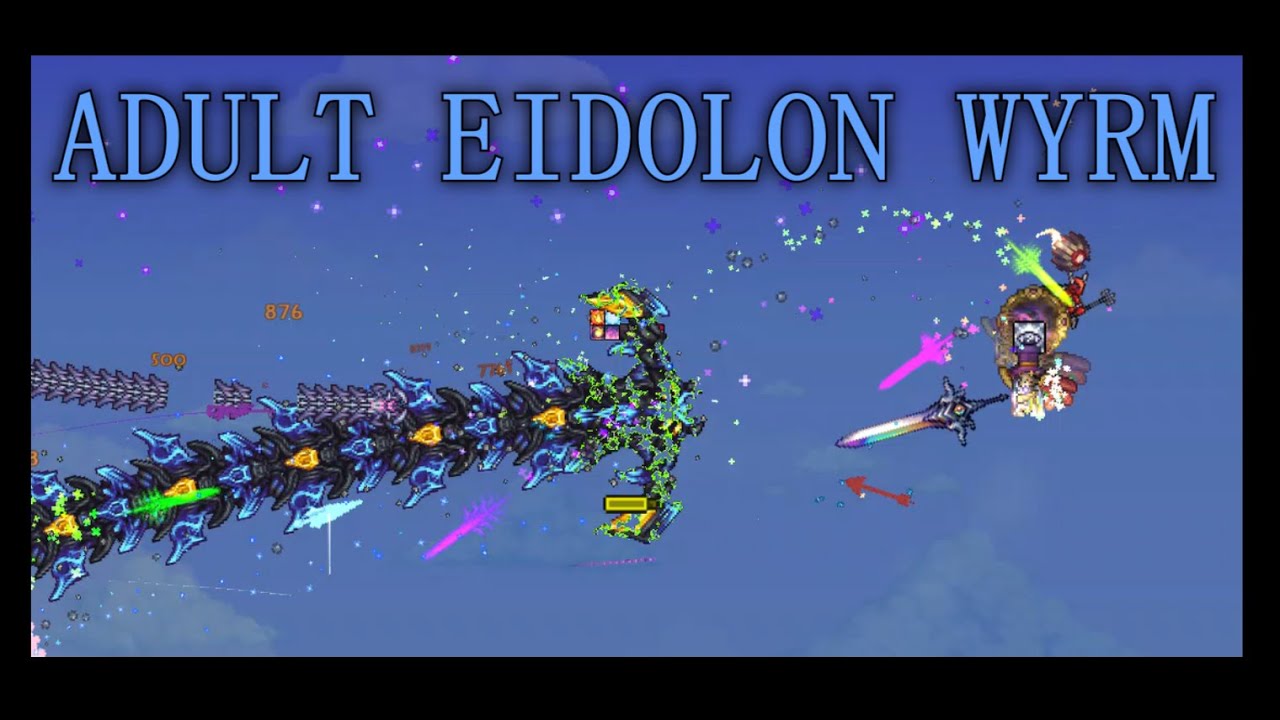 Terraria Calamity || Adult Eidolon Wyrm (Master Mode) + [Enraged] - YouTube