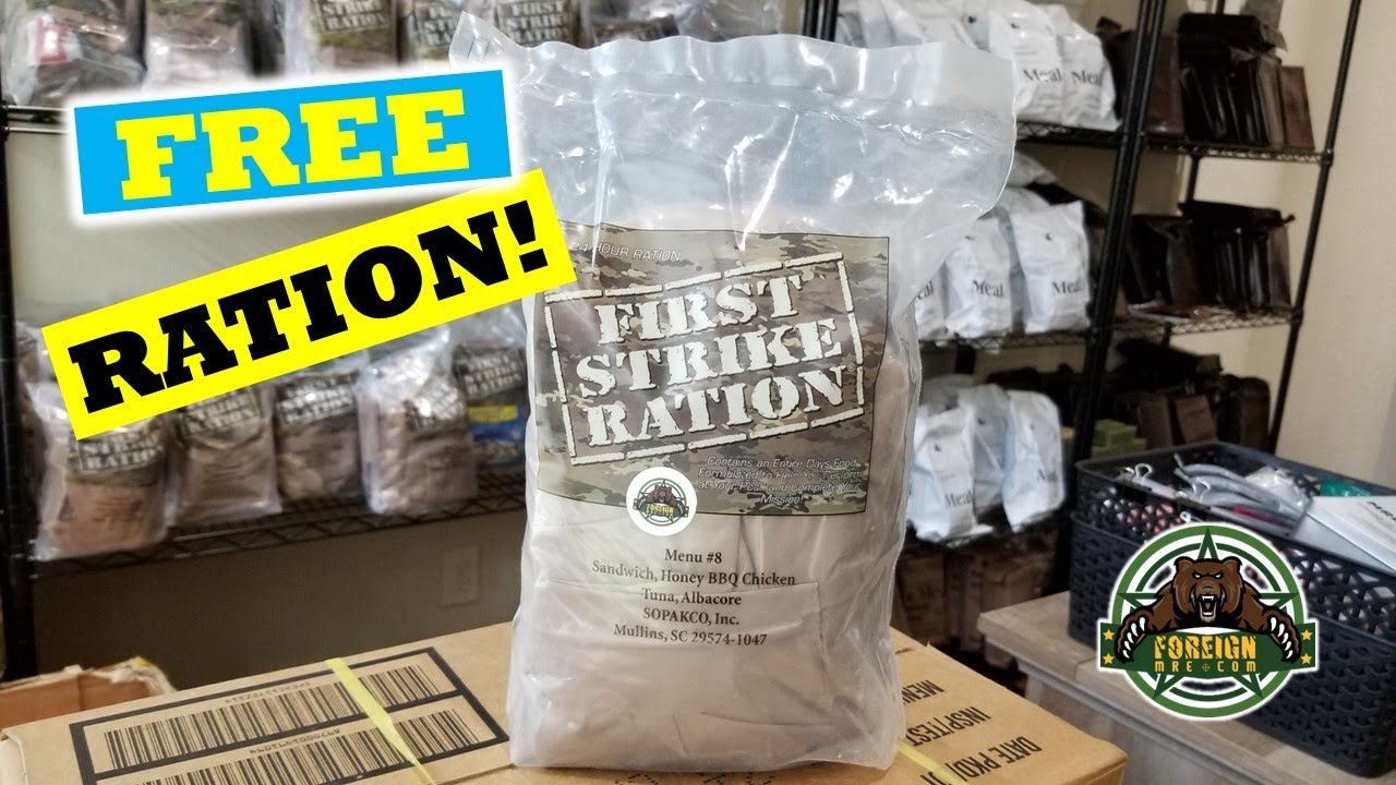 US First Strike Ration Menu 8: A Delicious and Convenient Meal for ...