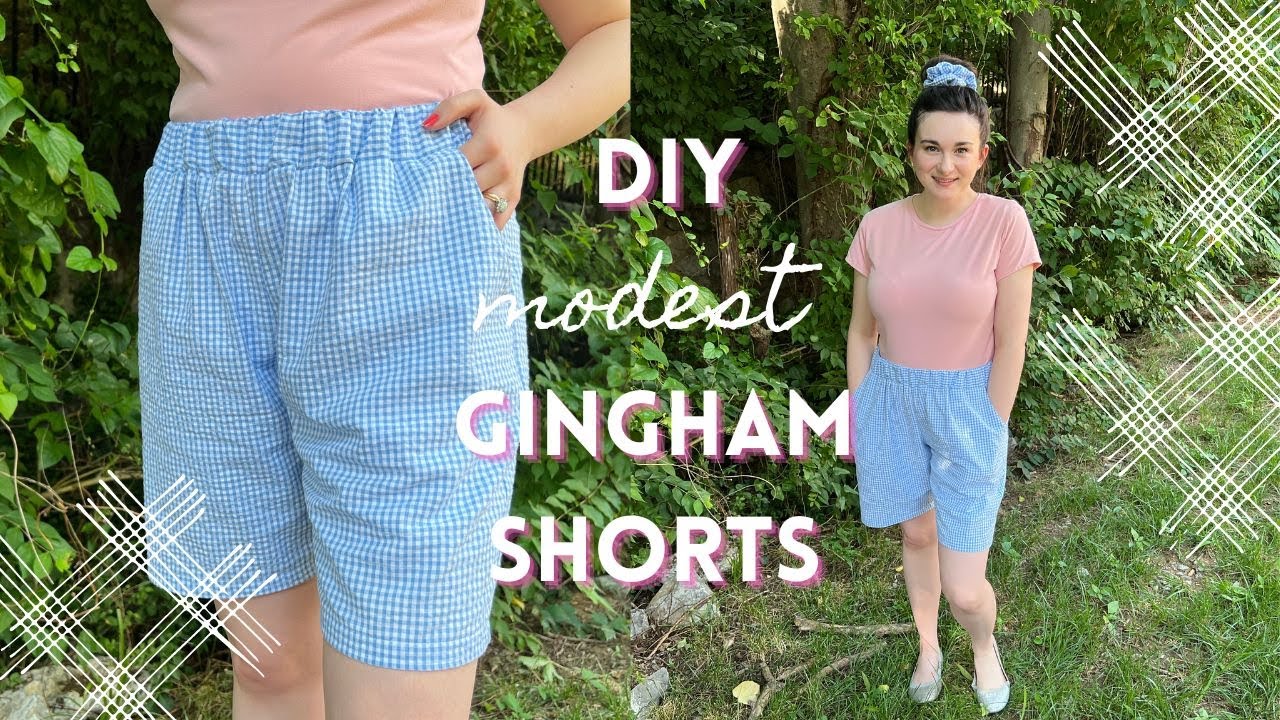DIY SHORTS | How to make shorts | Modest Shorts Tutorial - YouTube