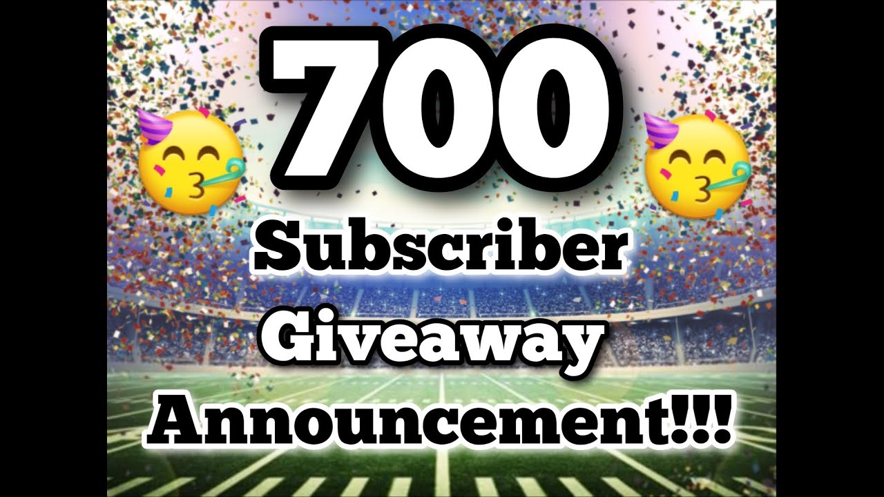 🥳700 Subscriber Giveaway Announcement!!! | Thank You for the Support ...