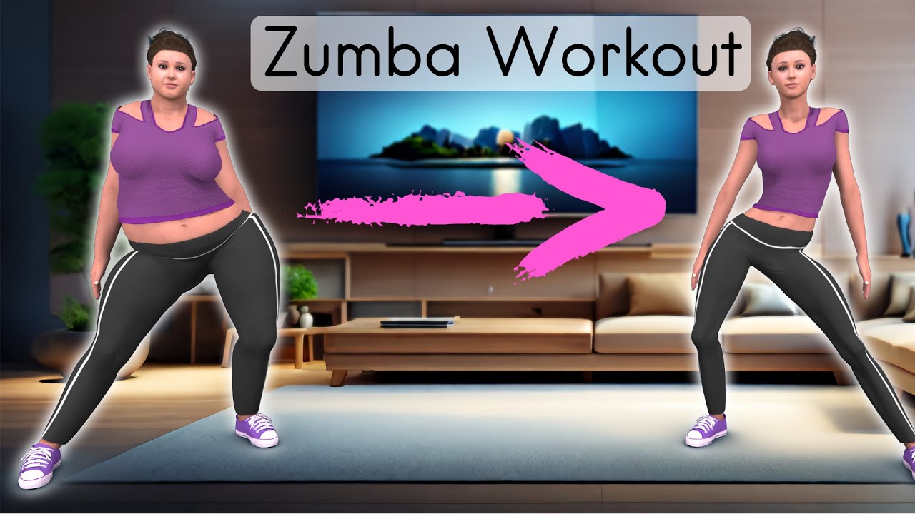 Living Room Zumba | Simple Dance for Fun & Healthy Weight Loss! - YouTube