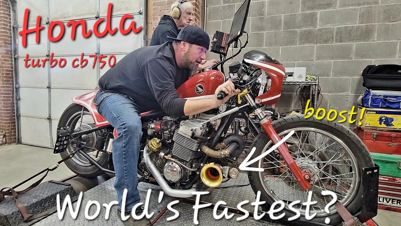 Turbo CB750 Honda tuning, so far... - YouTube