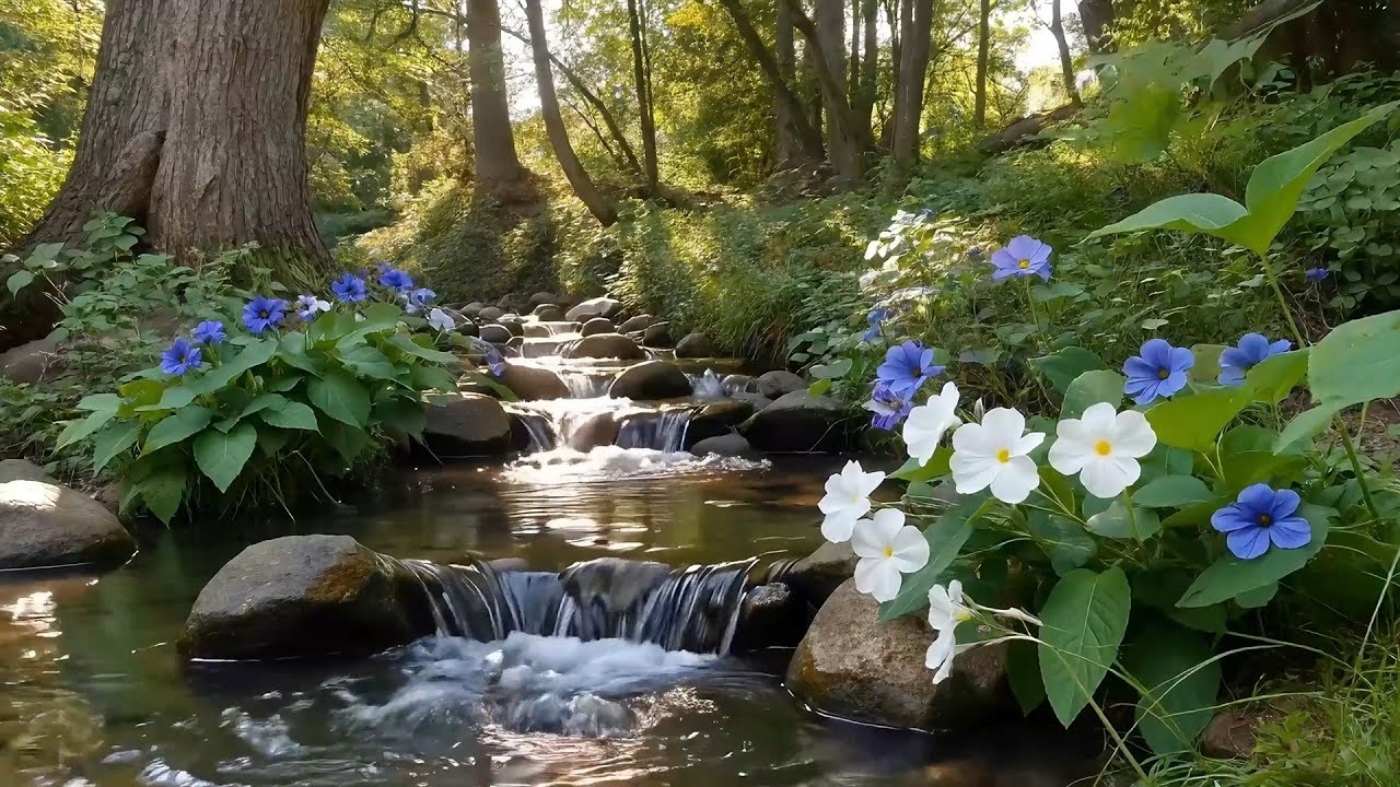 Heavenly Waters Flowing Gently: A Meditative Journey into Tranquility ...